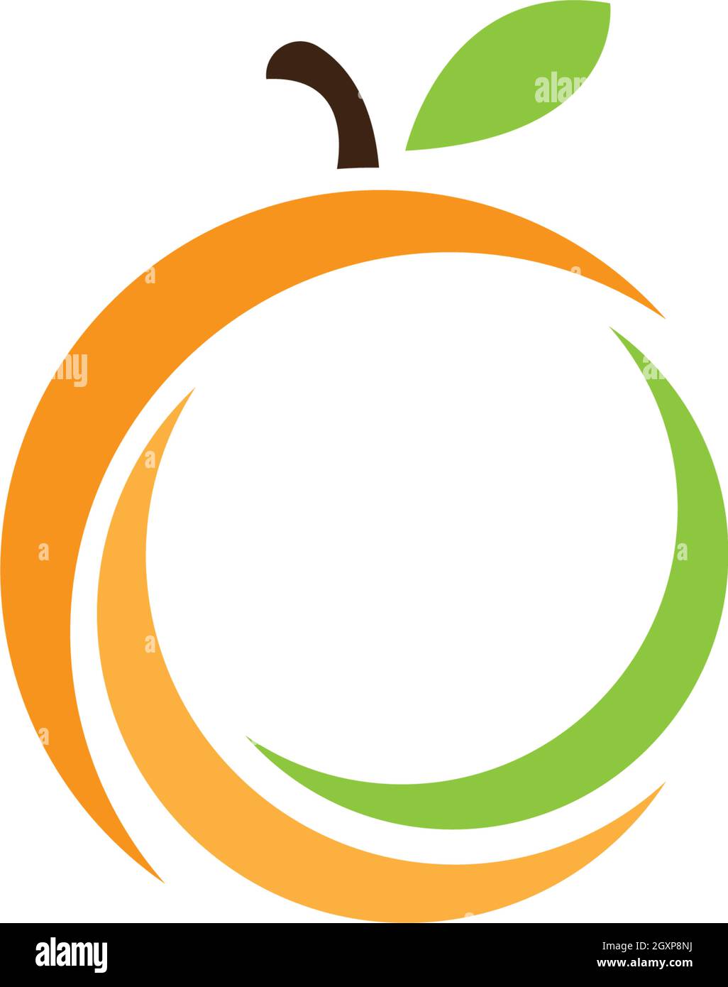 Orange logo design. Vector illustration Stock Vector Image & Art - Alamy