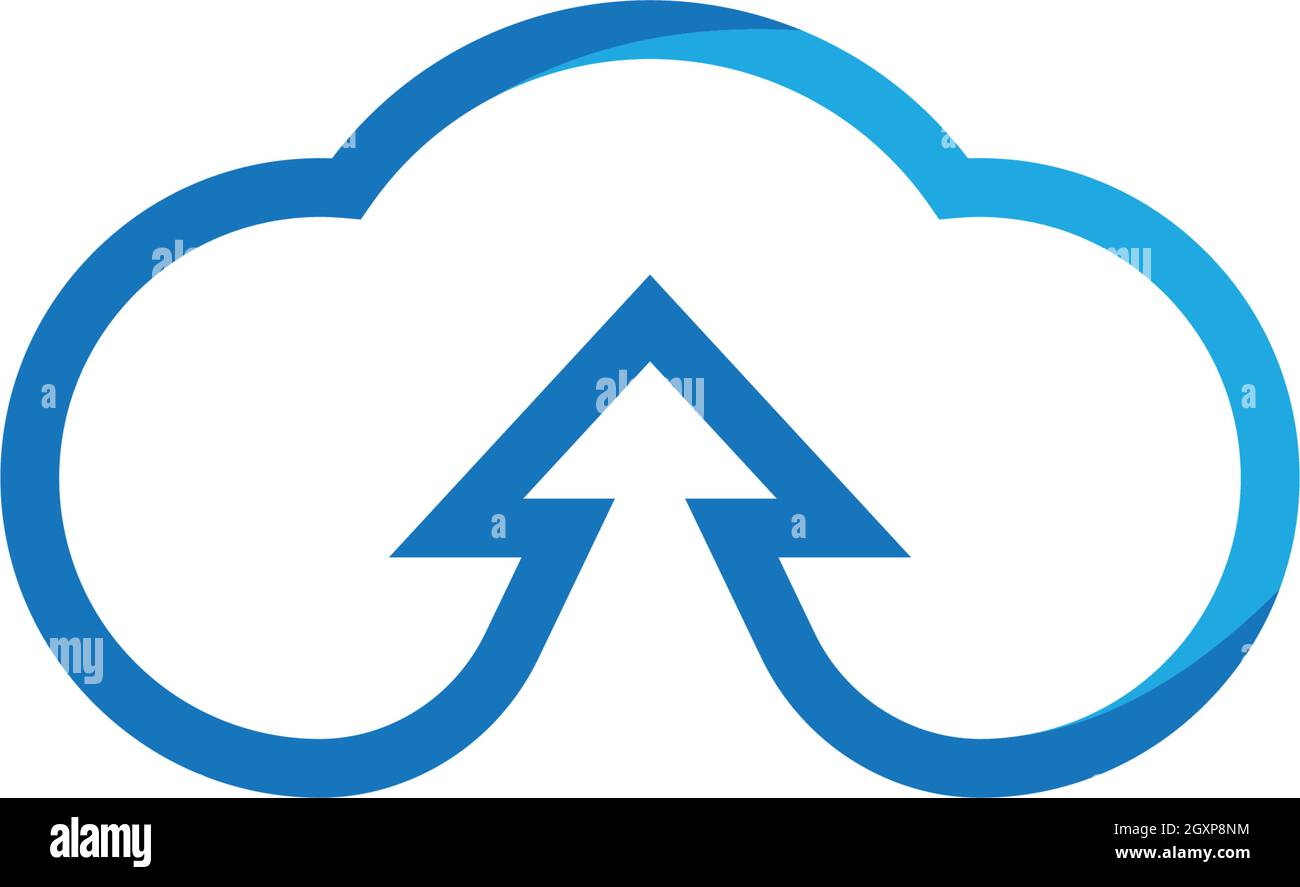 cloud technology vector logo template design vector Stock Vector Image ...