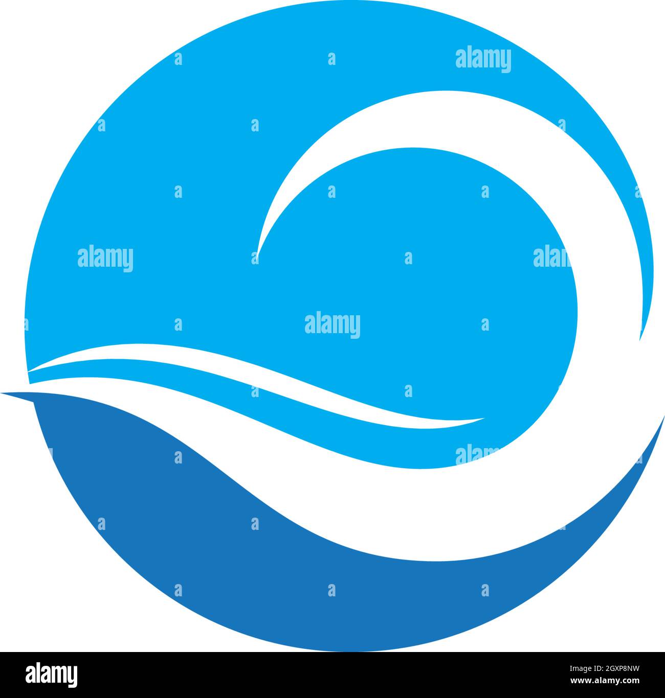 Water Wave symbol and icon Logo Template vector Stock Vector Image ...