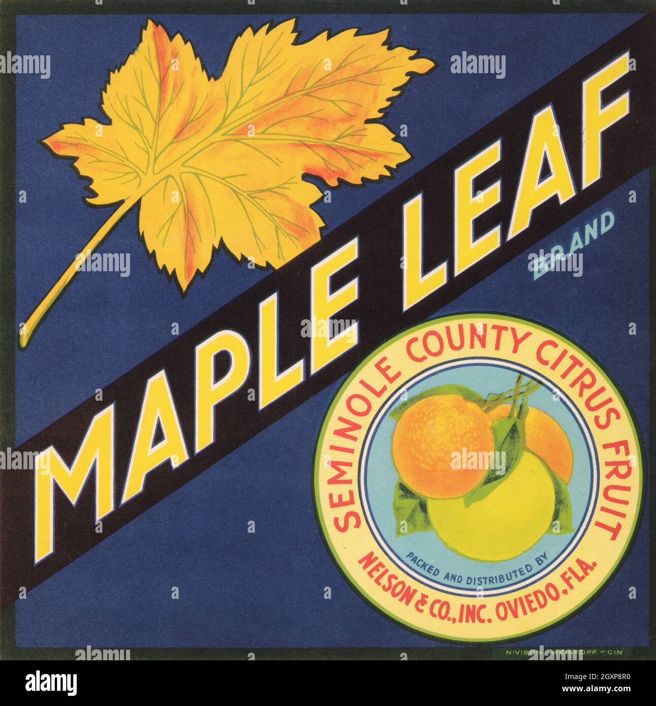 Maple Leaf Brand Stock Photo - Alamy