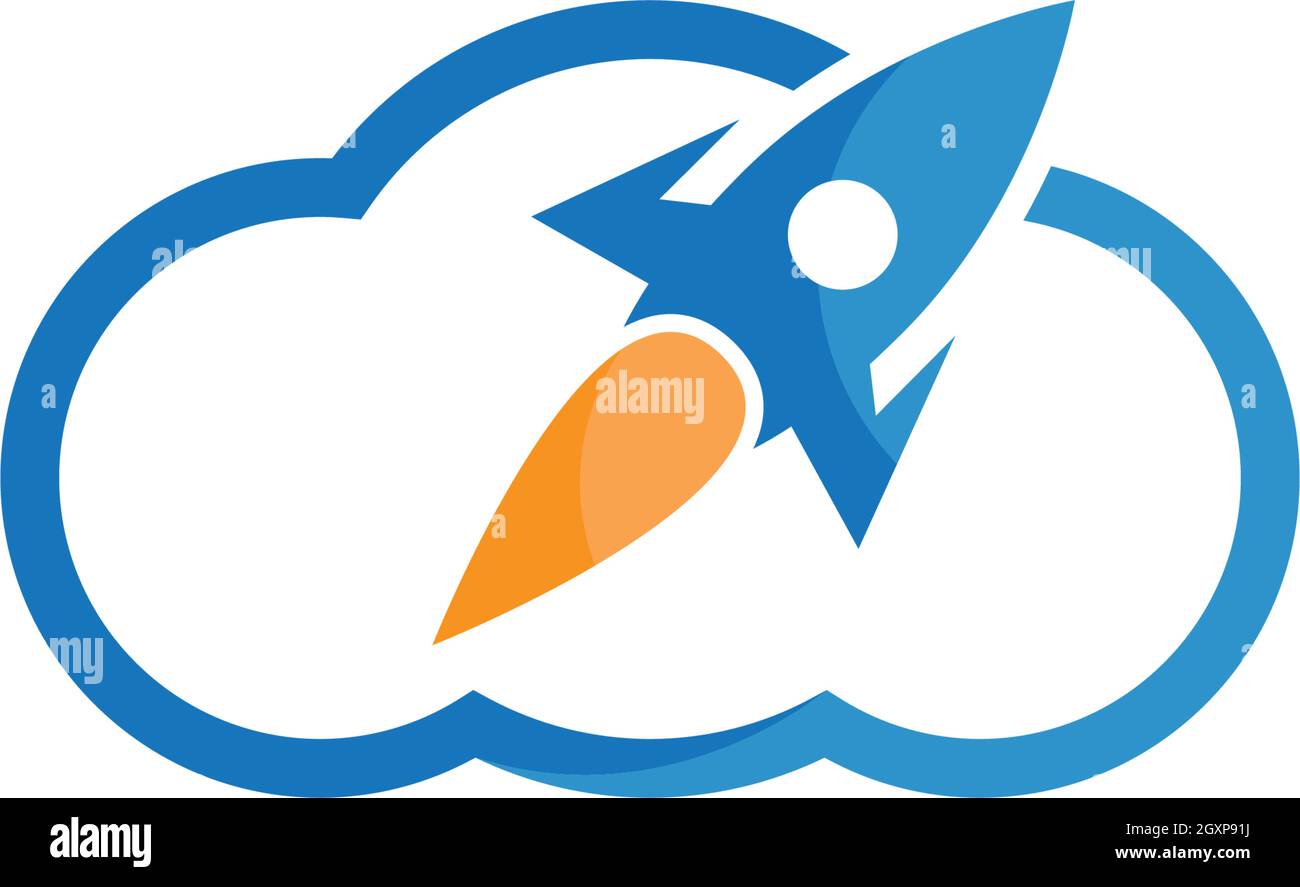 cloud technology vector logo template design vector Stock Vector Image ...