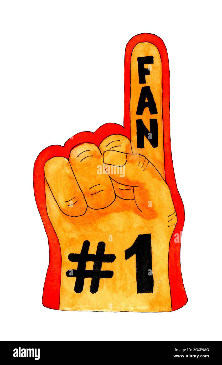 Number One Foam Finger Clipart