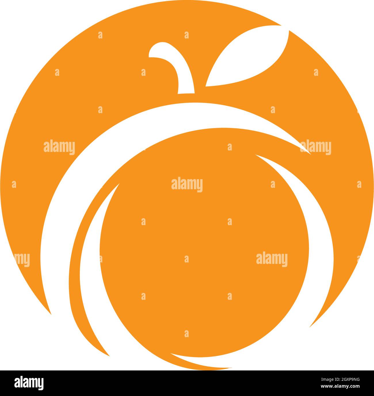 Orange logo design. Vector illustration Stock Vector Image & Art - Alamy
