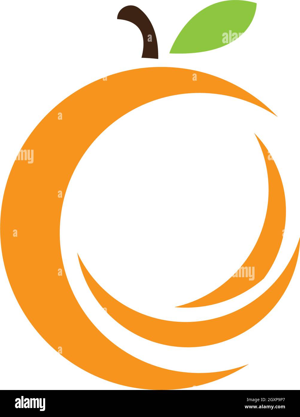 Orange logo design. Vector illustration Stock Vector Image & Art - Alamy