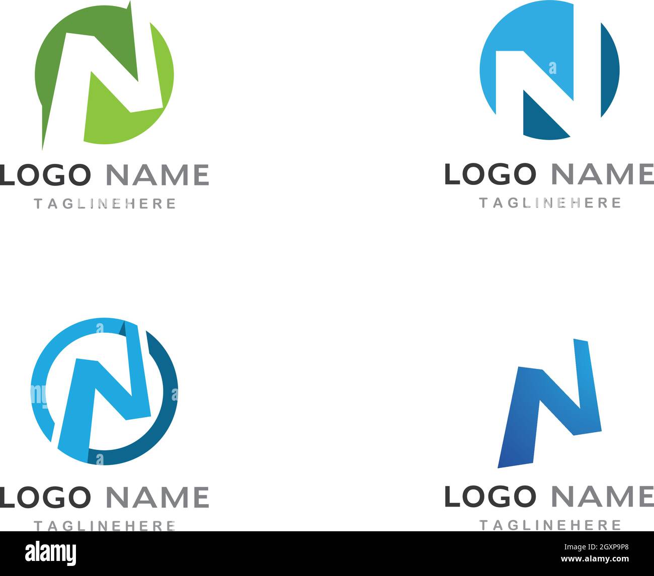 N Letter Logo Template vector icon Stock Vector Image & Art - Alamy