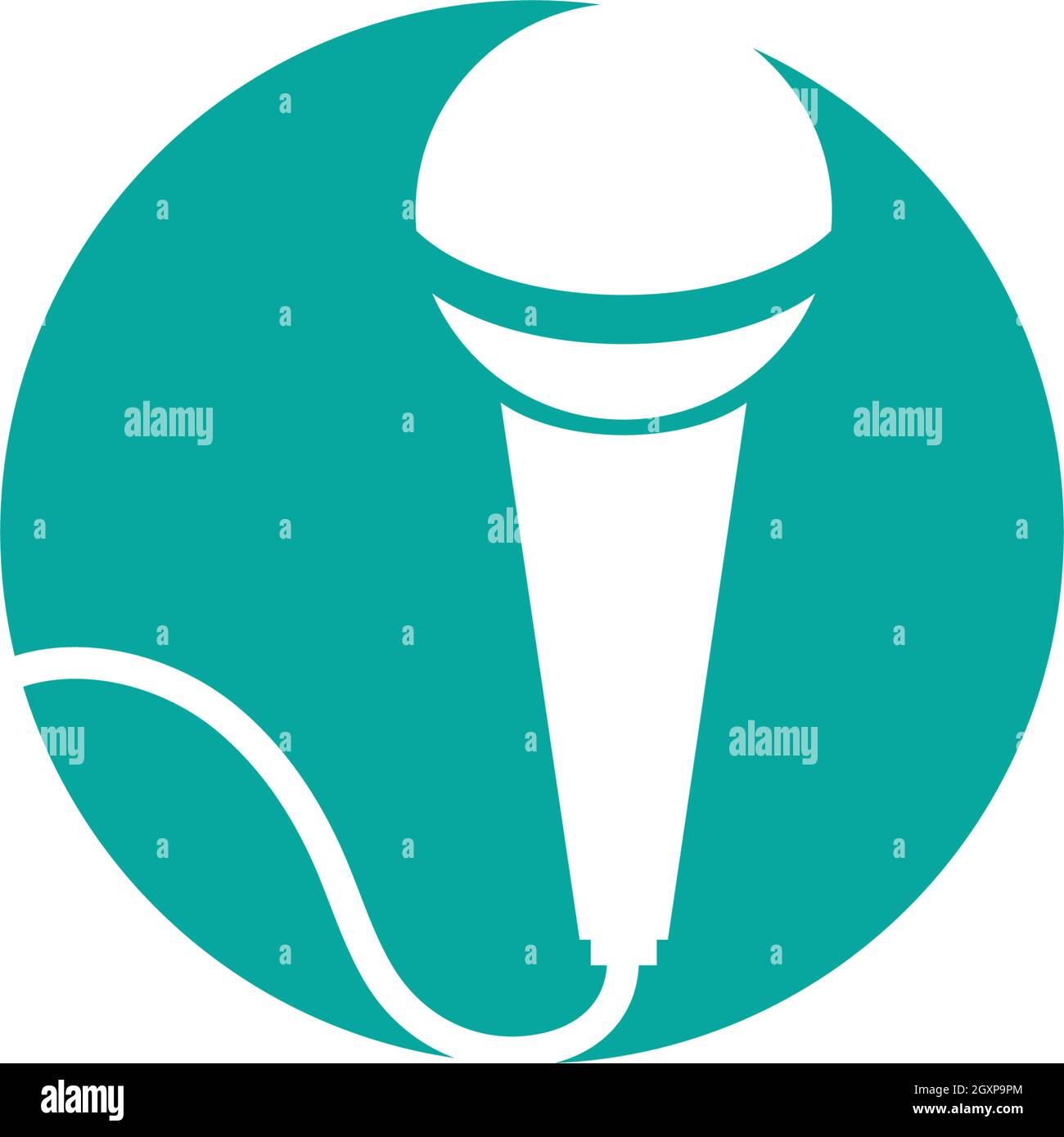 microphone icon vector template Stock Vector Image & Art - Alamy