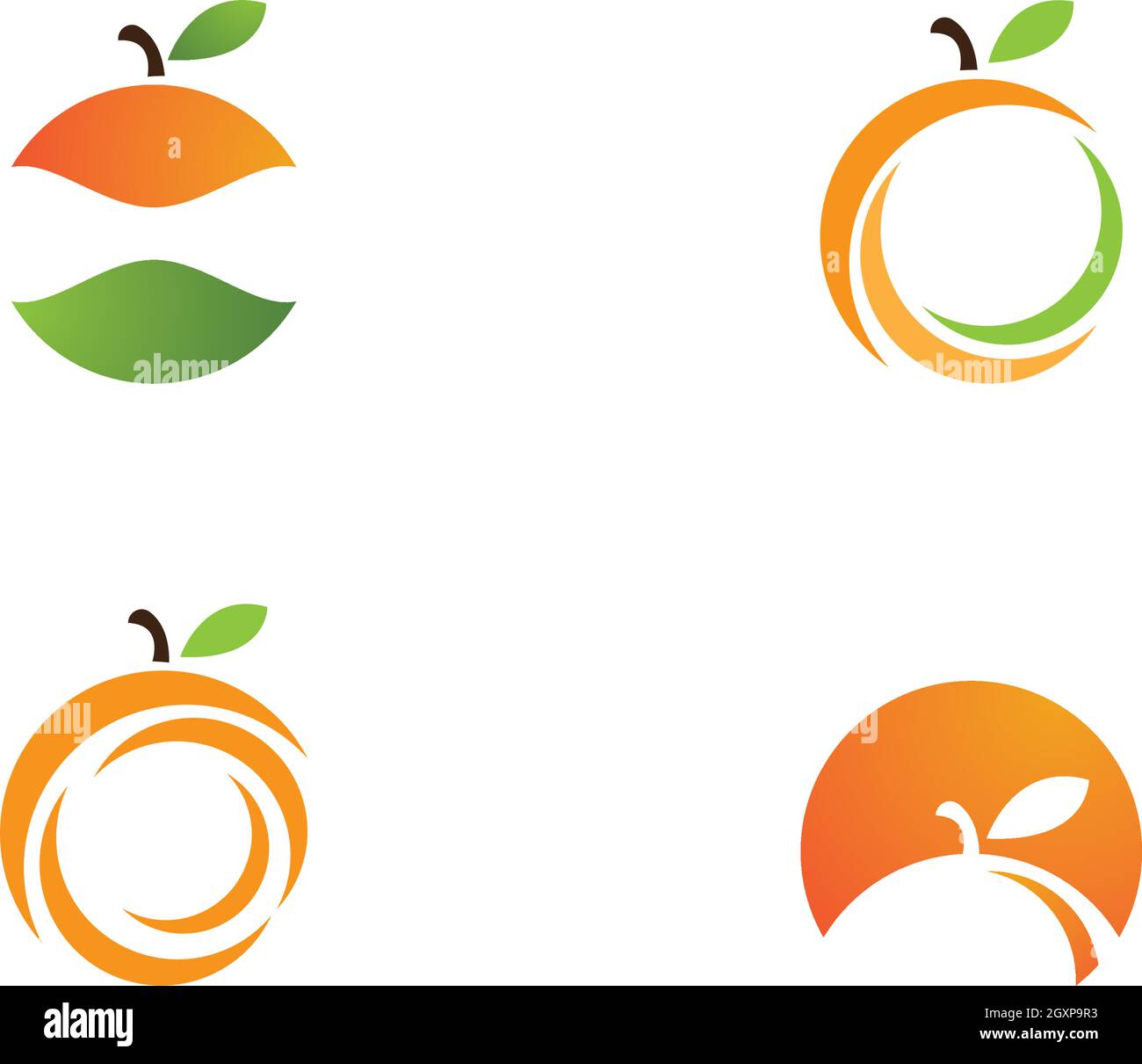Orange logo design. Vector illustration Stock Vector Image & Art - Alamy