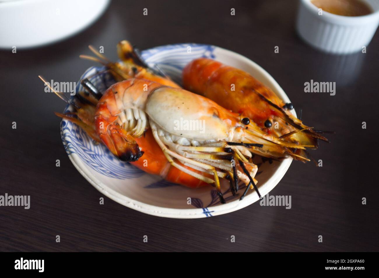 Grilled prawns , Thai style seafood Stock Photo - Alamy