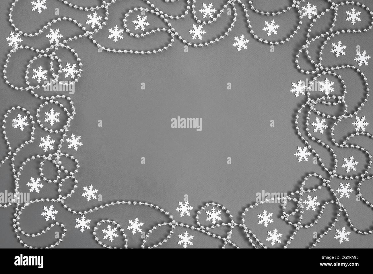 Silver Christmas Border High Resolution Stock Photography and Images ...