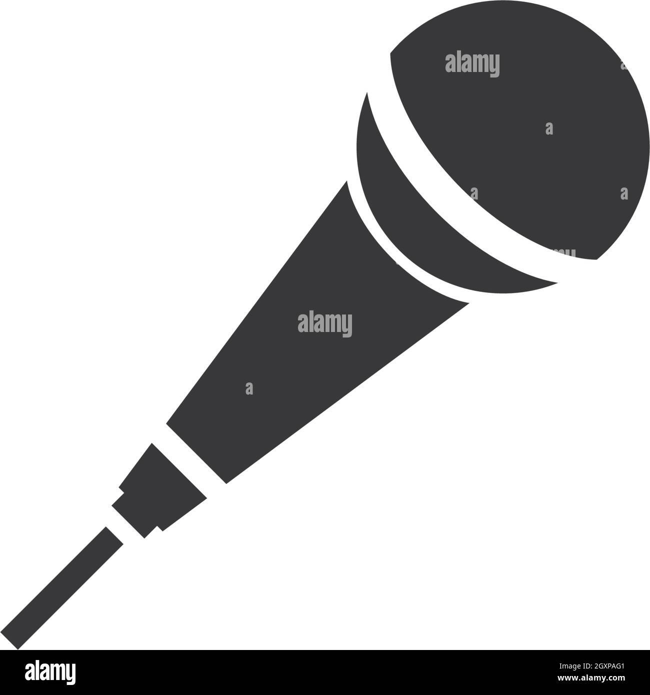 microphone icon vector template Stock Vector Image & Art - Alamy
