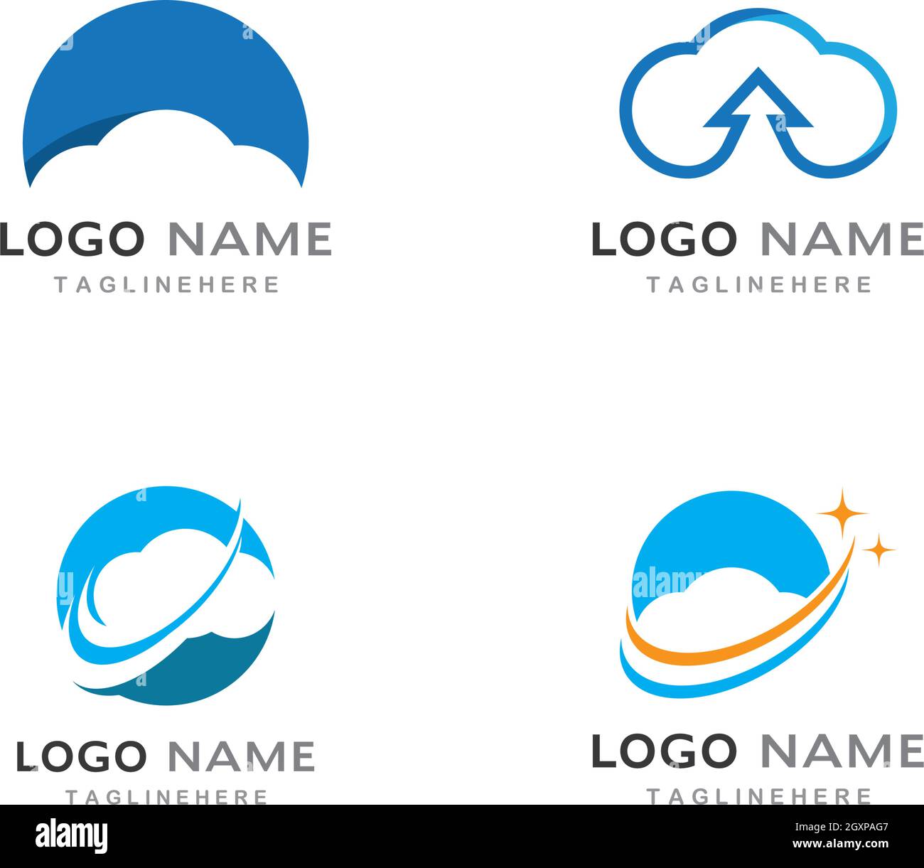 cloud technology vector logo template design Stock Vector Image & Art ...