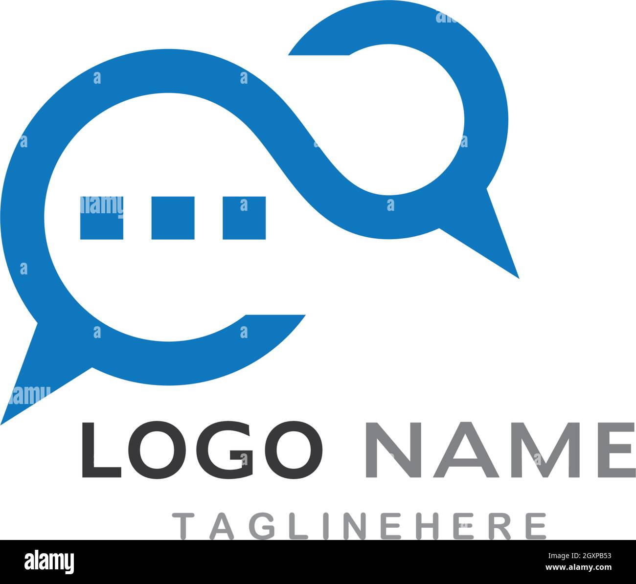 Speech bubble icon Logo template vector illustration Stock Vector Image ...