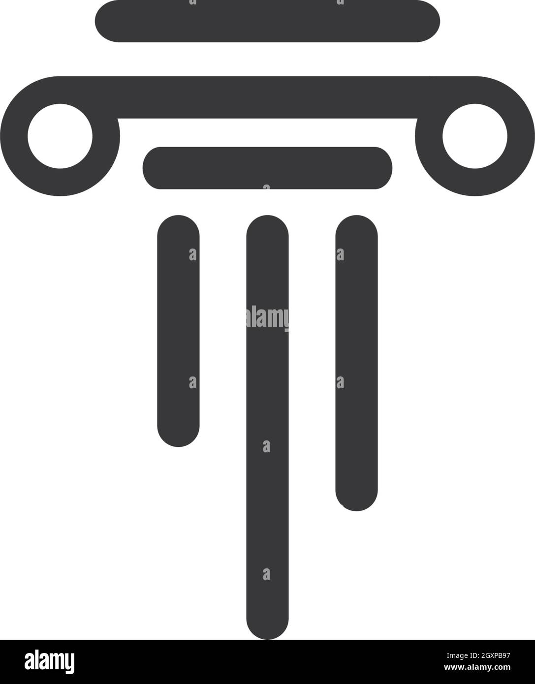 column Logo vector Template Stock Vector Image & Art - Alamy