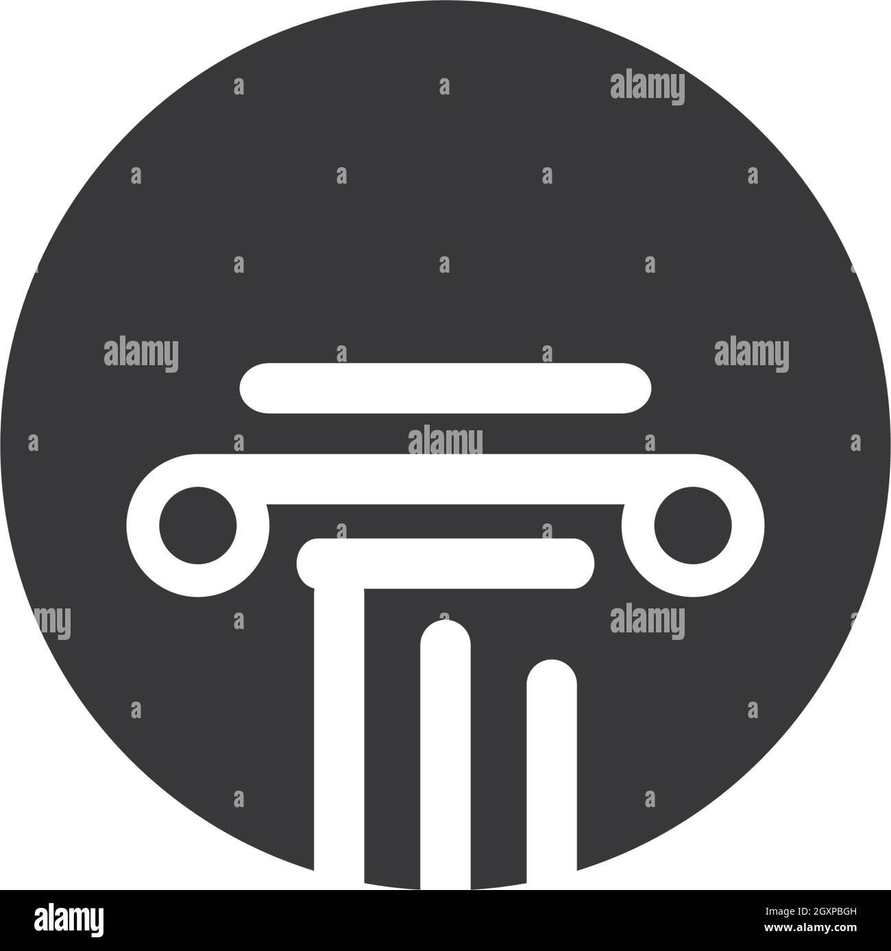 column Logo vector Template Stock Vector Image & Art - Alamy