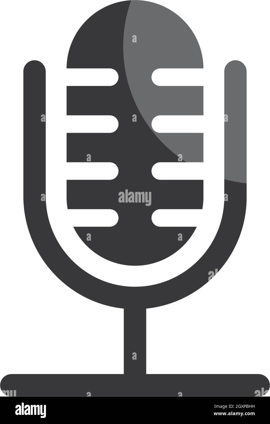 microphone icon vector template Stock Vector Image & Art - Alamy