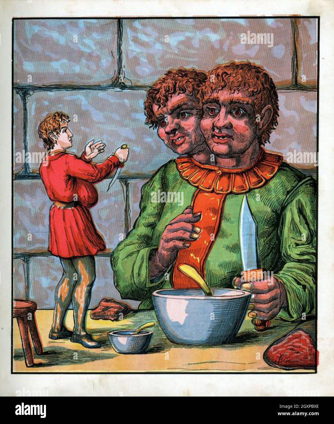 The Ettin's Meal Stock Photo - Alamy