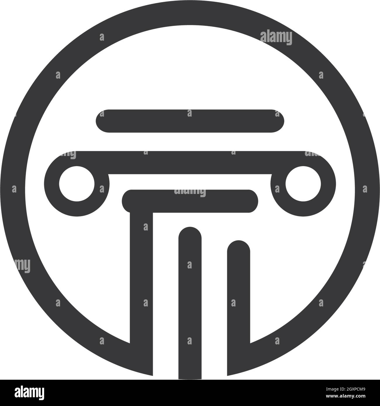 column Logo vector Template Stock Vector Image & Art - Alamy