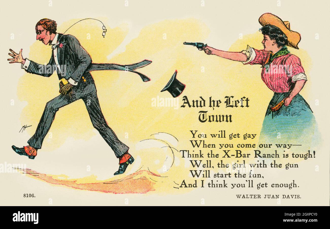 And He Left Town Stock Photo - Alamy