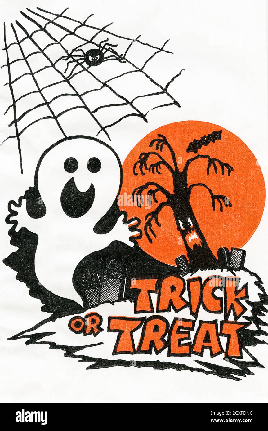 Trick or Treat - Scary Tree Stock Photo - Alamy