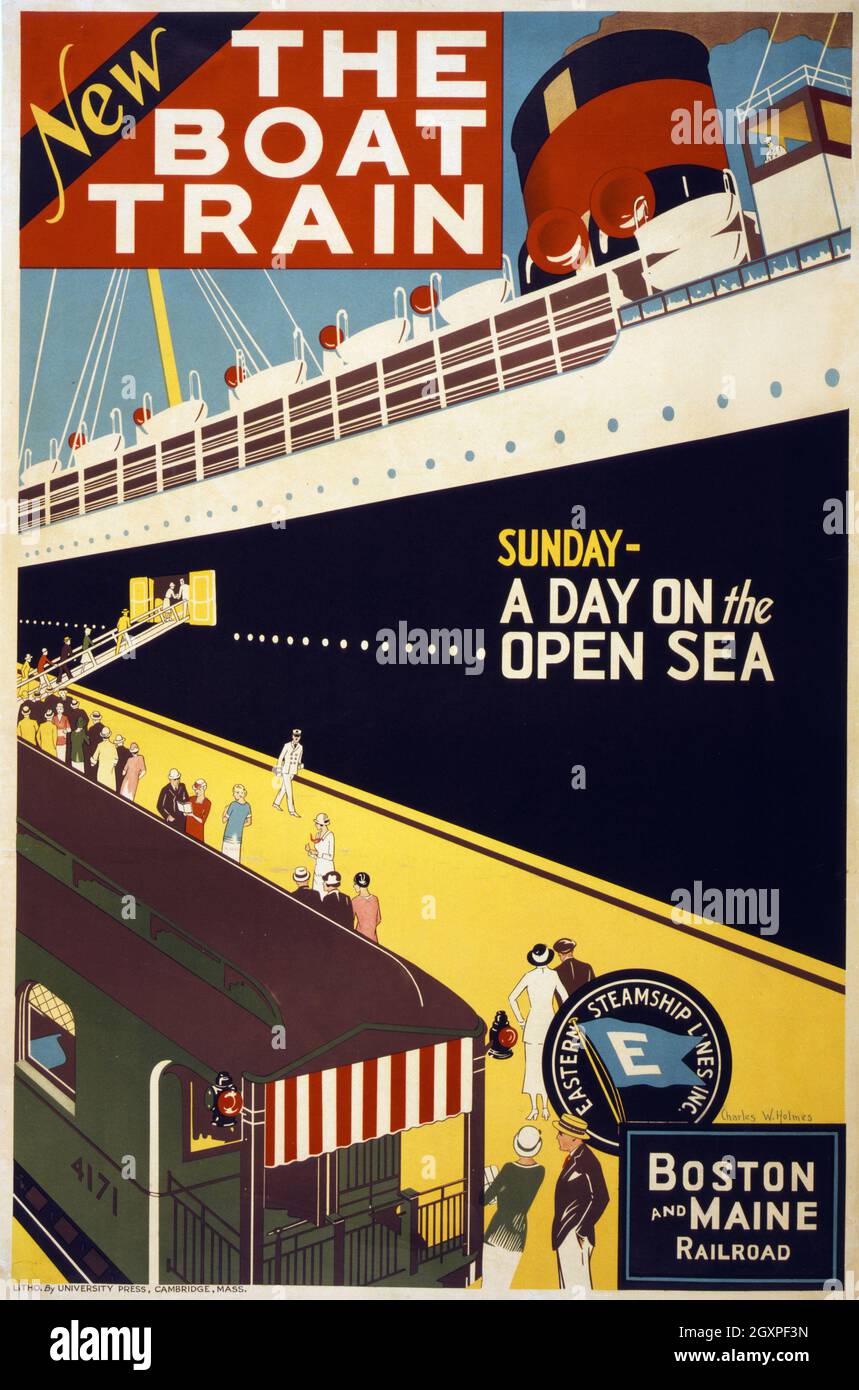 New. The boat train Stock Photo - Alamy