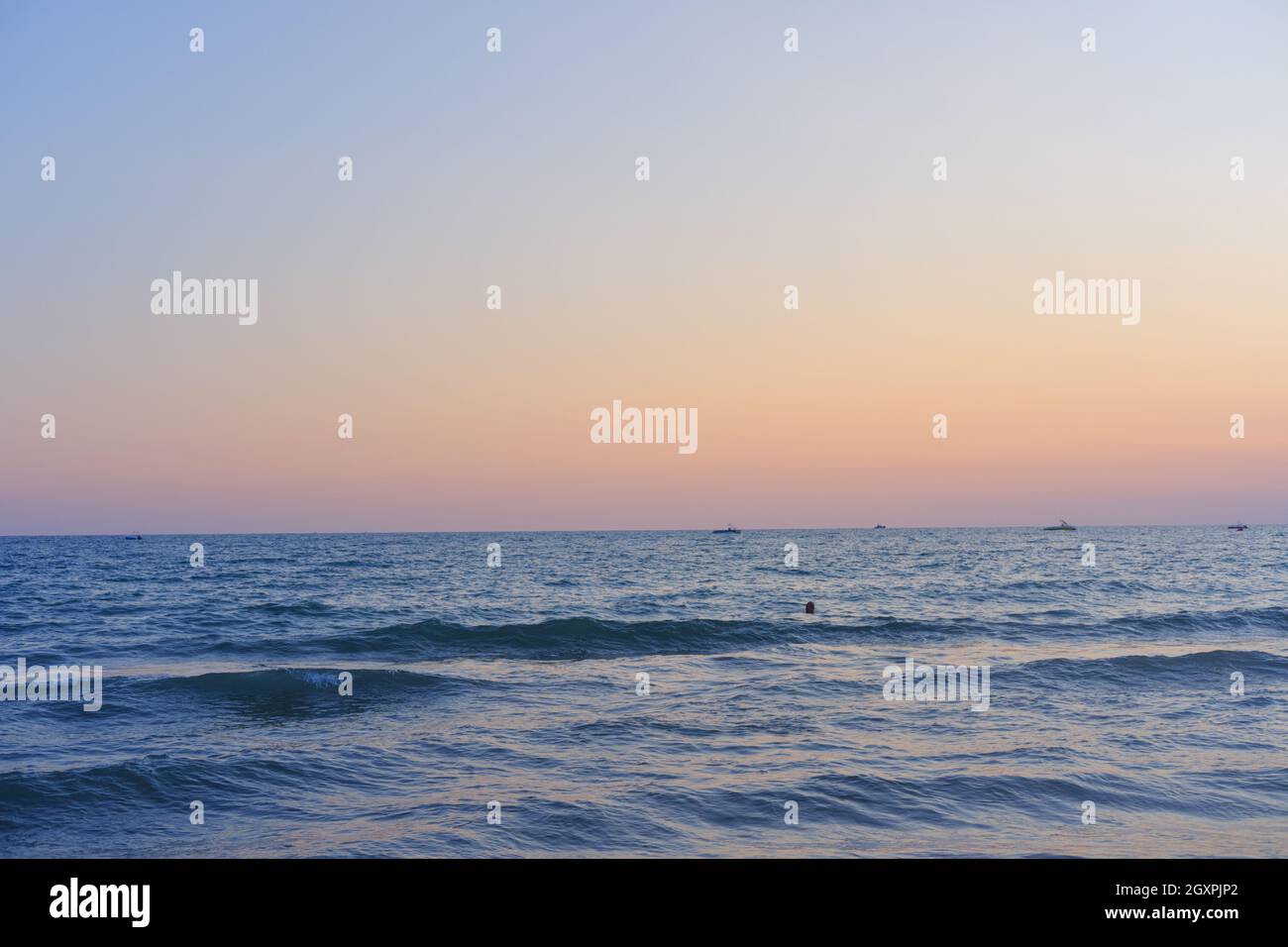 Beautiful Sunset at Beach of Antalya Turkey Stock Photo - Alamy
