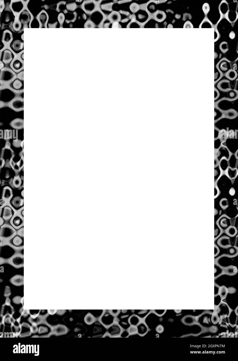 White frame background with decorated design borders Stock Photo - Alamy