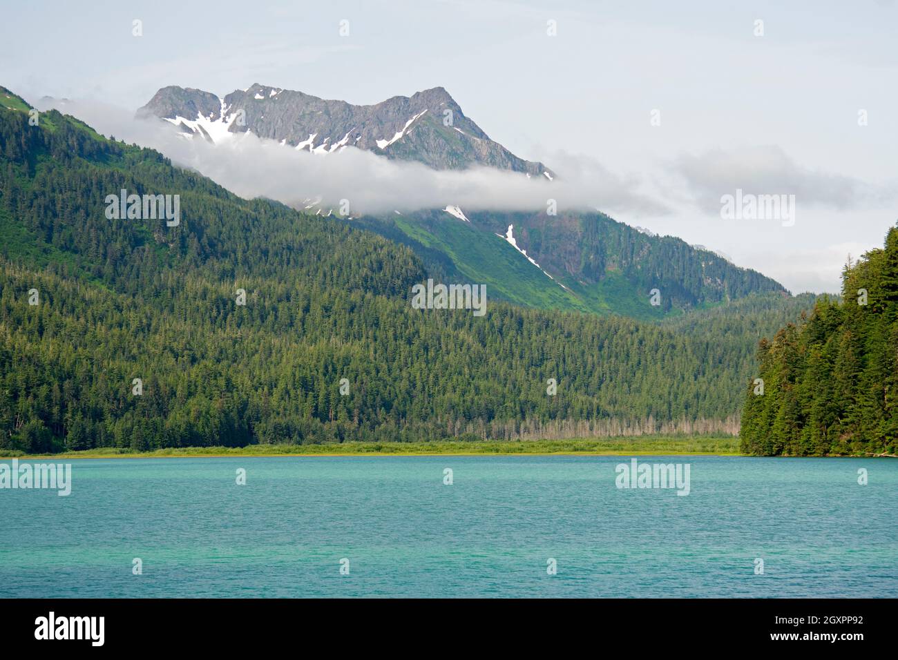 Scenic landscape in the Eyak Lake, Cordova, Alaska, USA Stock Photo - Alamy