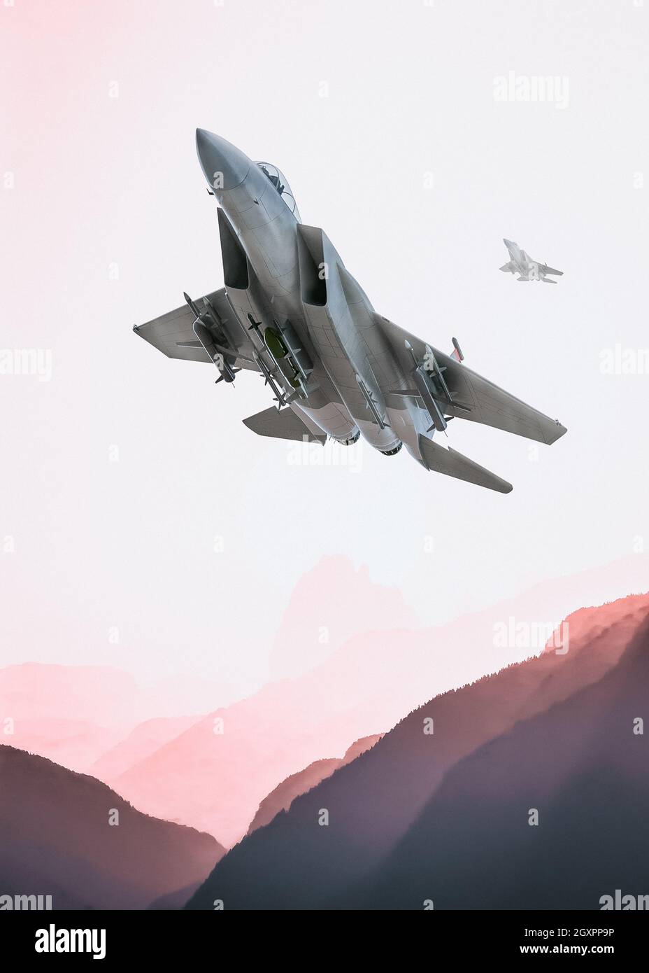 American air superiority fighter in flight Stock Photo - Alamy