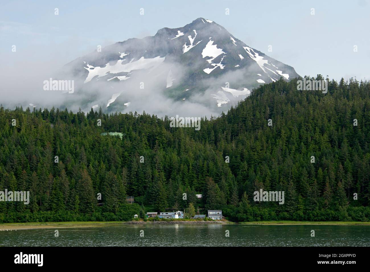 Remote wilderness surrounding the Orca Adventure Lodge, Cordova, Alaska ...