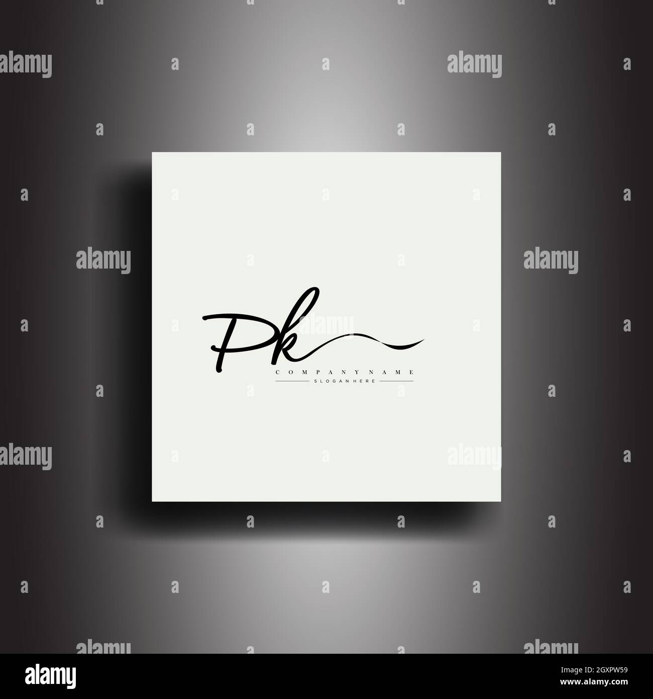 PK Signature style monogram.Calligraphic lettering icon and handwriting ...