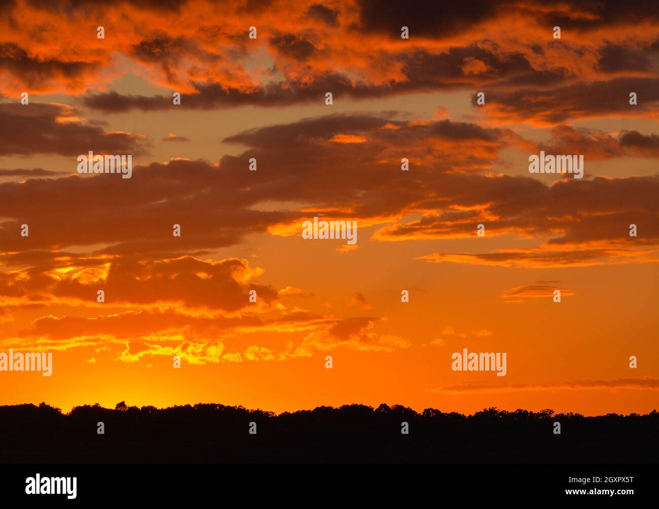 Beautiful colors of the Sunset, at Fenton National Recreational Area in ...