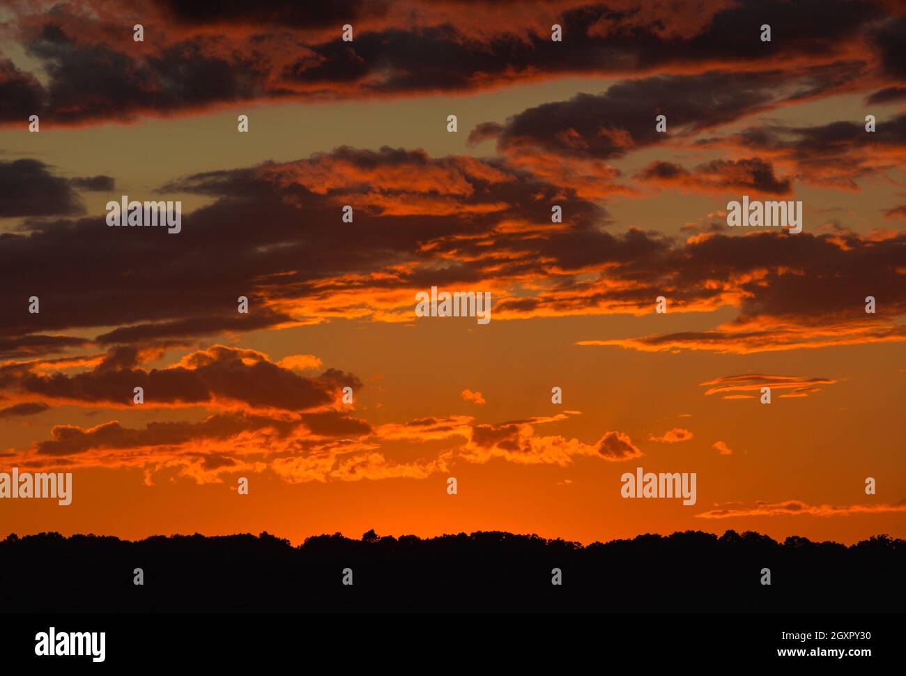 Beautiful colors of the Sunset, at Fenton National Recreational Area in ...
