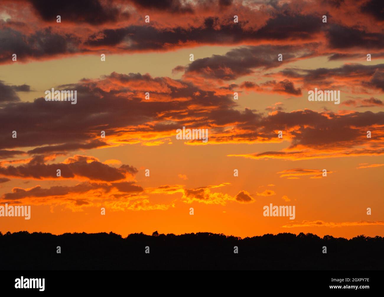 Beautiful colors of the Sunset, at Fenton National Recreational Area in ...