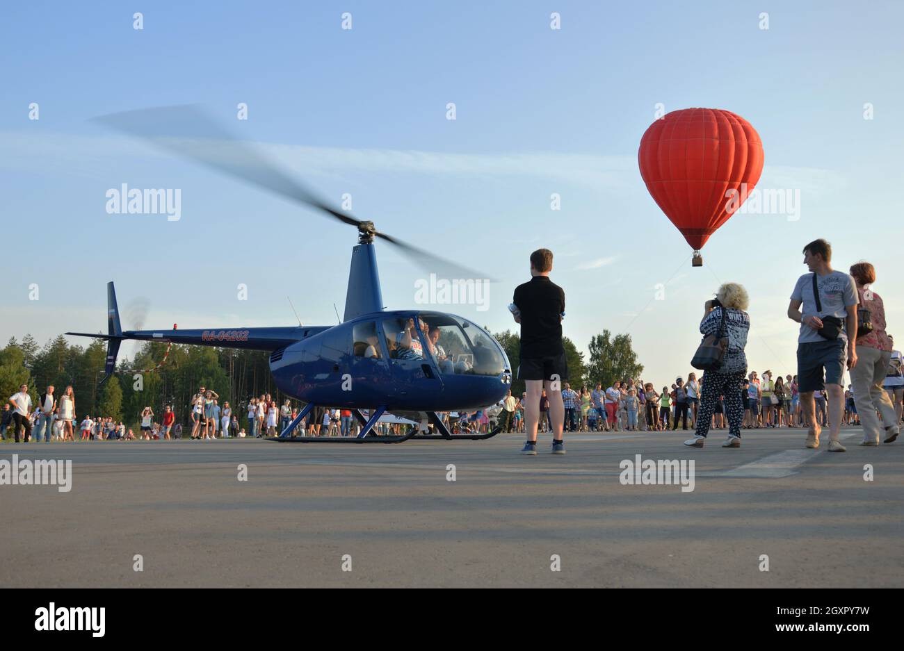 Vladimir region, Russia. 19 August 2017. Airfield Dobrograd. Air and music festival-2017 ...
