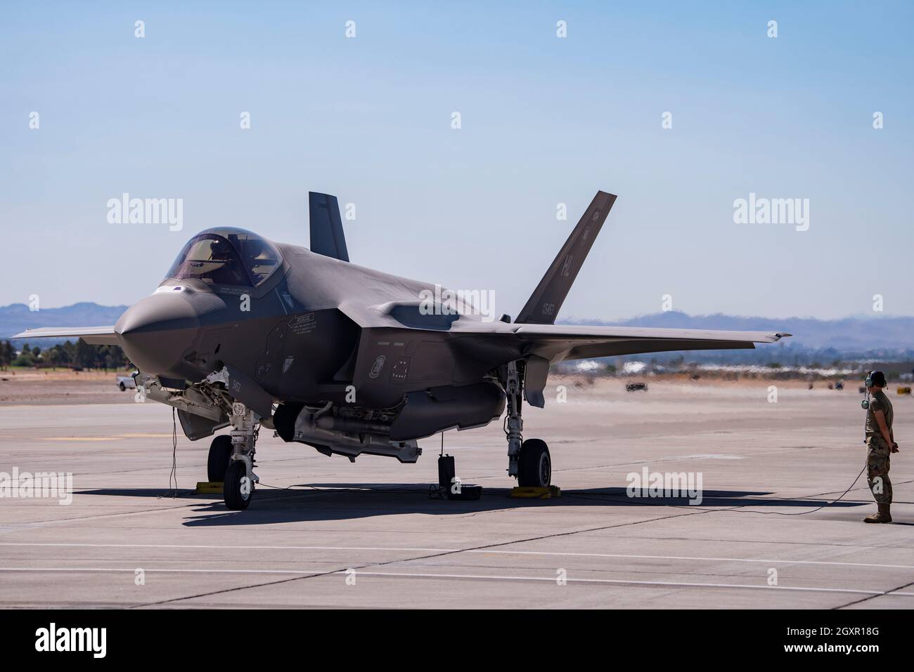 Airman 1st Class Sebastian Pochron, crew chief assigned to the 926th ...
