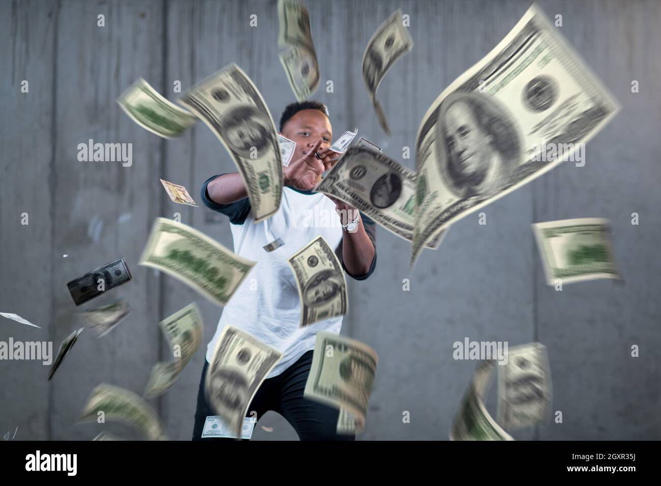 People Throwing Money