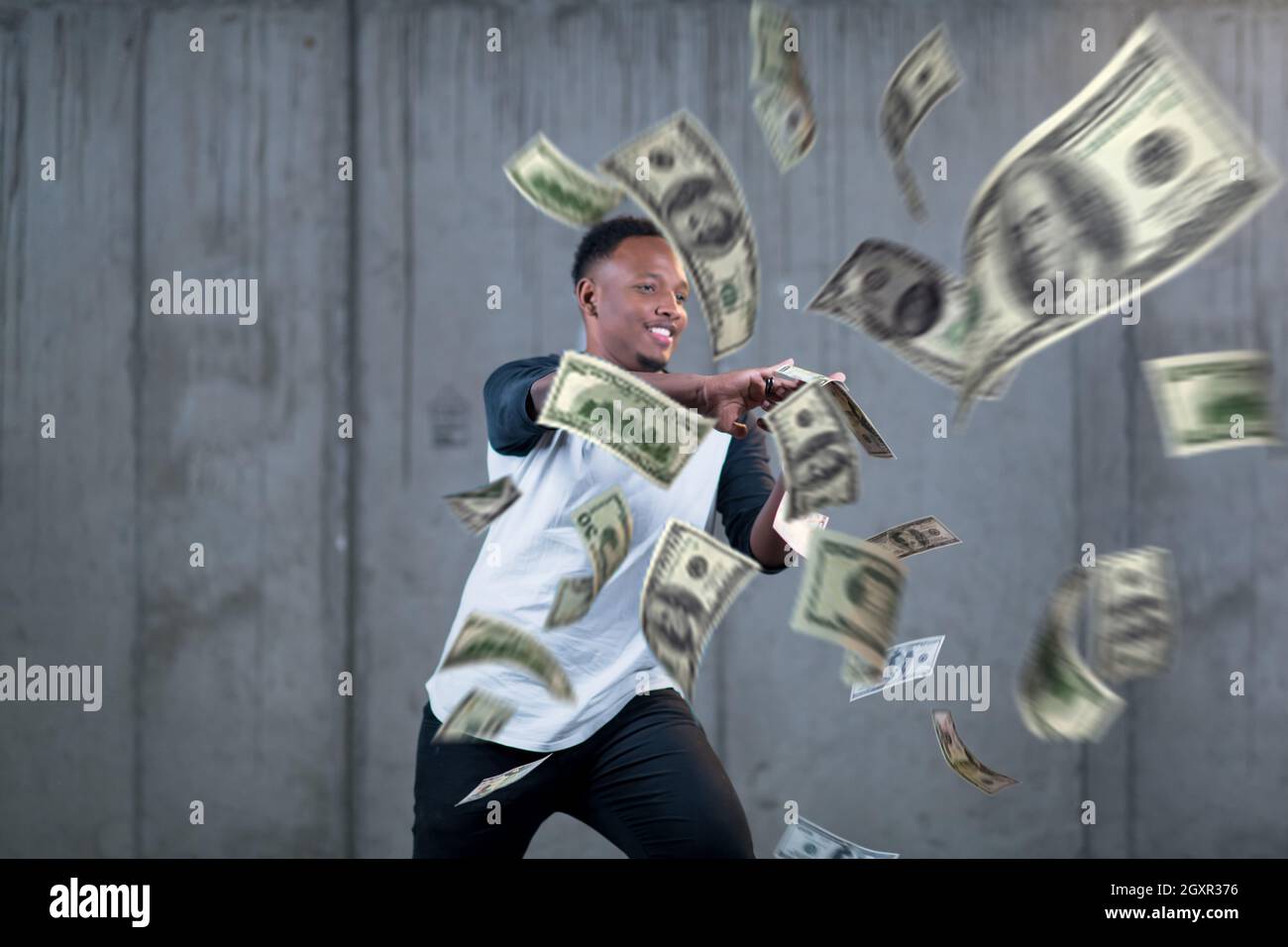 business, people and finances concept Happy young african american ...