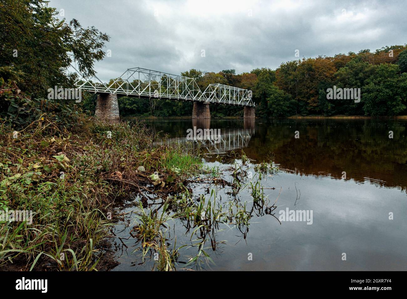 The Dingmans Ferry Bridge located in Delaware, PA is the last privately ...