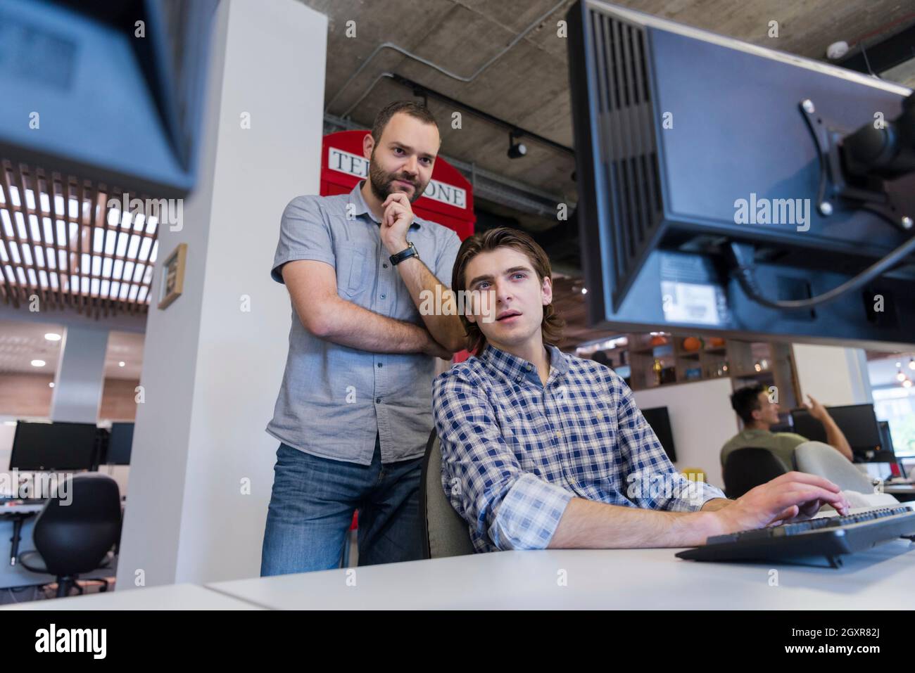 startup business people group working as team to find solution to ...