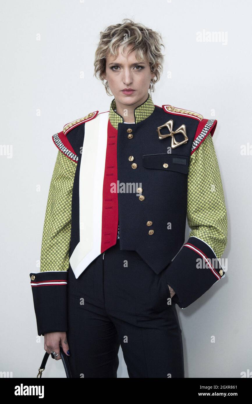 Agathe Rousselle attending the Louis Vuitton show as part of Paris ...