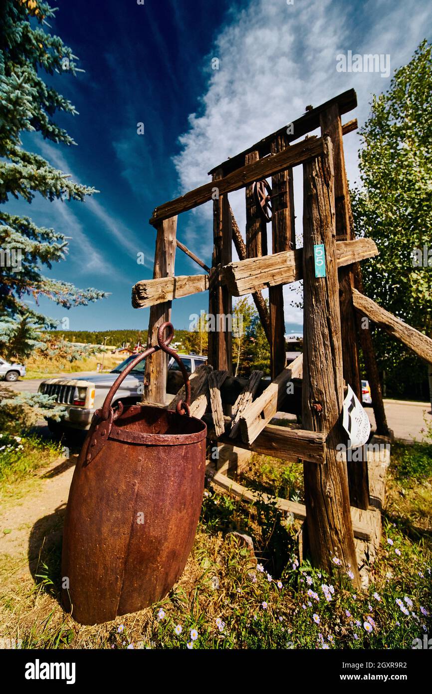 Texture intense of large water mining equipment Stock Photo - Alamy