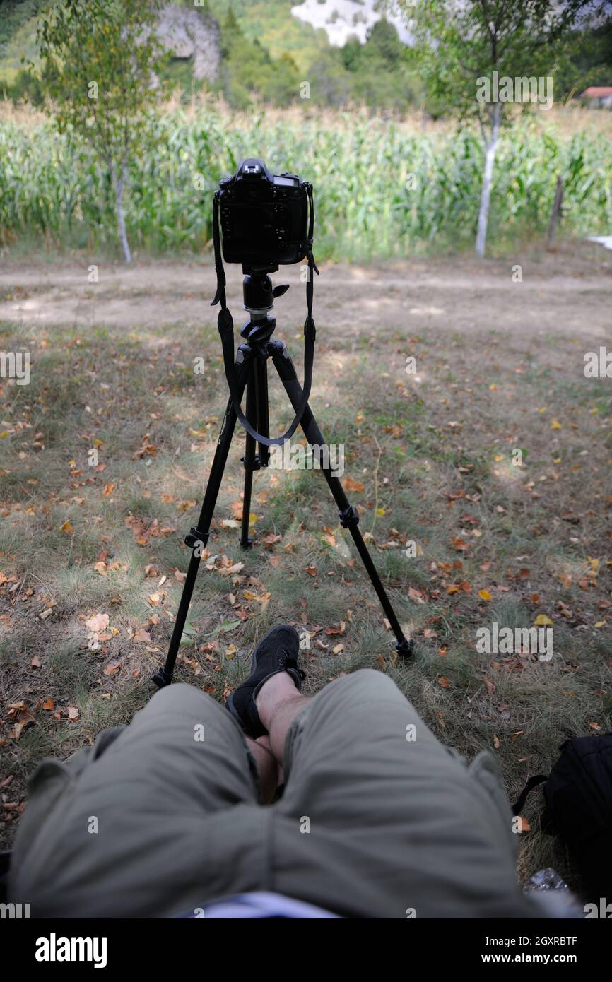 Tripod chair hi-res stock photography and images - Alamy