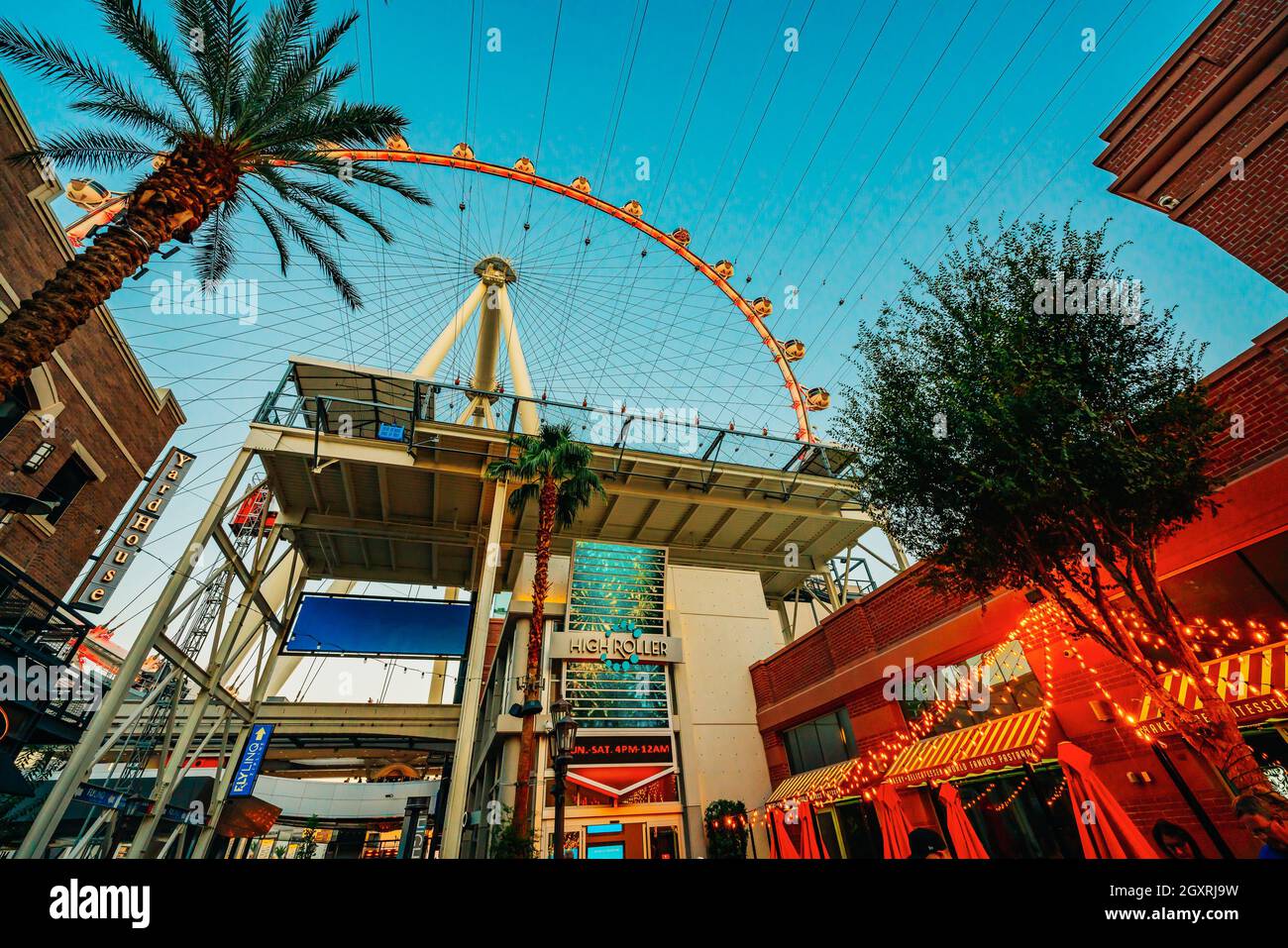 Las Vegas, Nevada, USA - October 1, 2021 The High Roller observation wheel, giant ferries wheel ...