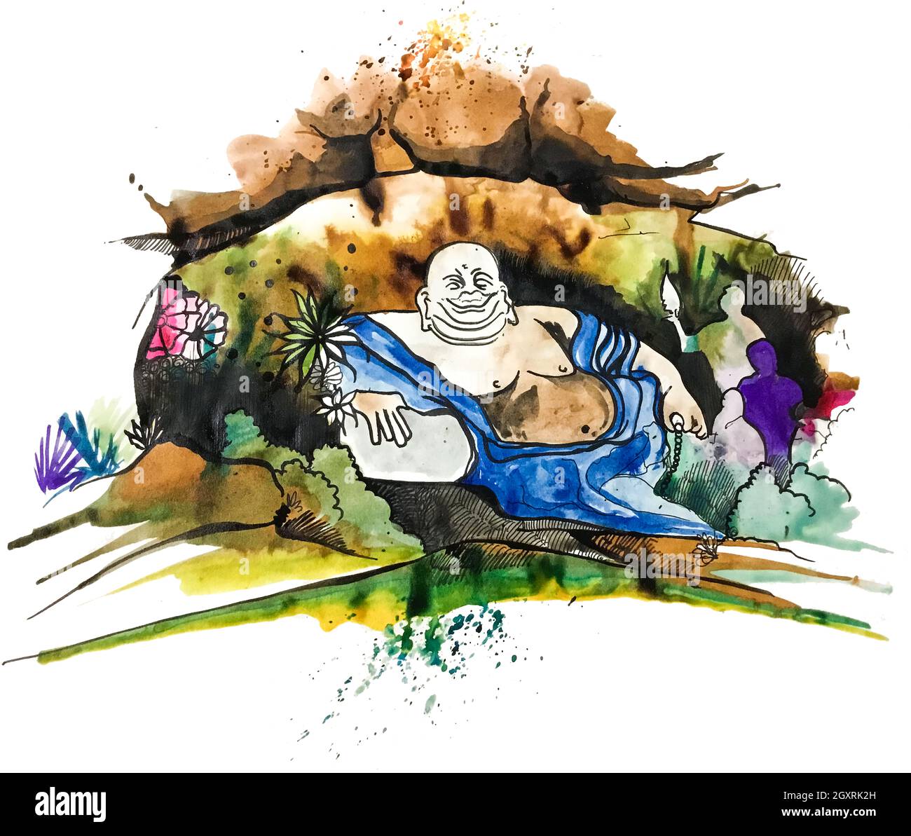 Ancient Chinese Buddha Drawings