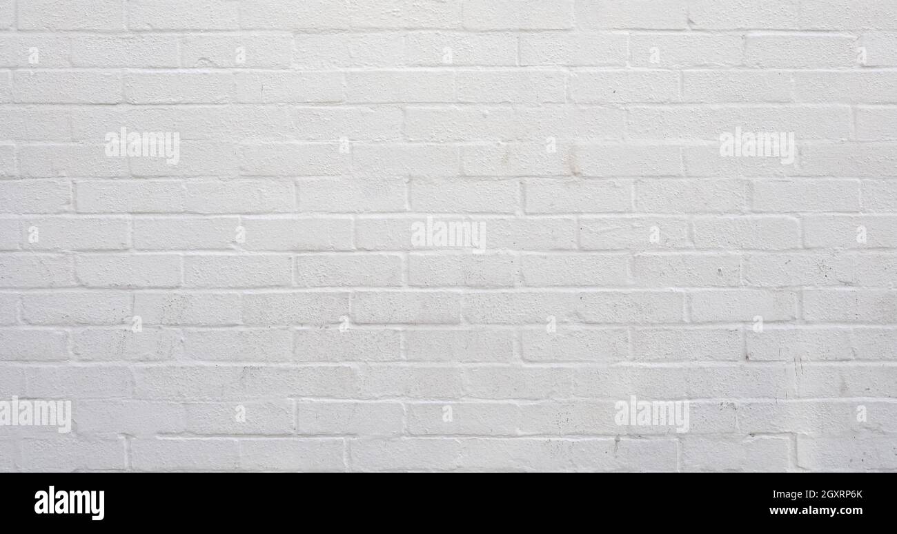 wide 4K white brick texture useful as a background Stock Photo - Alamy