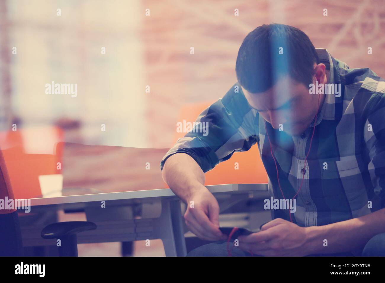 startup business, software developer working on computer at modern office Stock Photo - Alamy