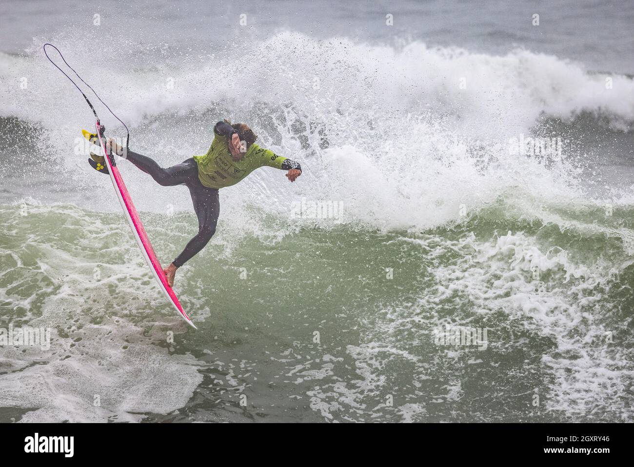 Brazilian, Mateus Herdy competes during Round 48 of MEO Vissla Pro ...