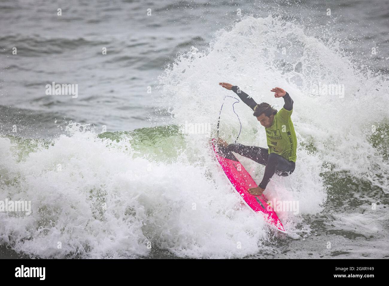 Brazilian, Mateus Herdy competes during Round 48 of MEO Vissla Pro ...