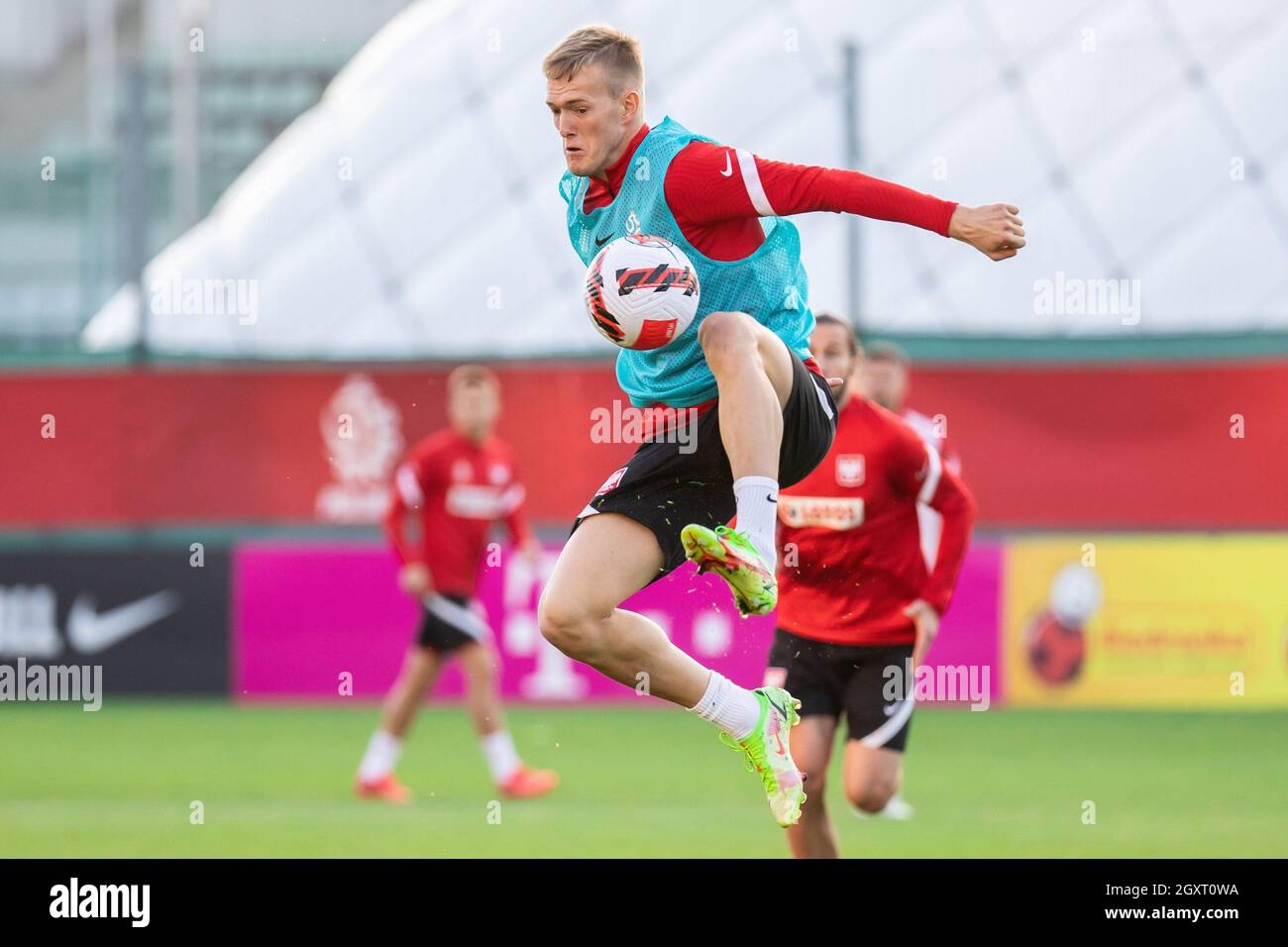 Warsaw, Poland. 05th Oct, 2021. Karol Swiderski of Poland in action ...