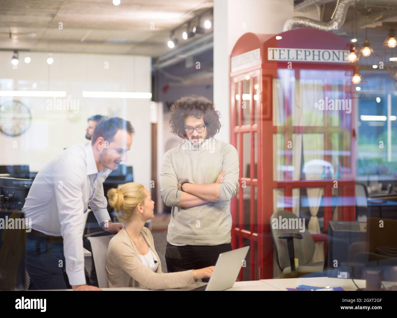 Portrait Of Successful Business people Entrepreneur At Busy startup ...